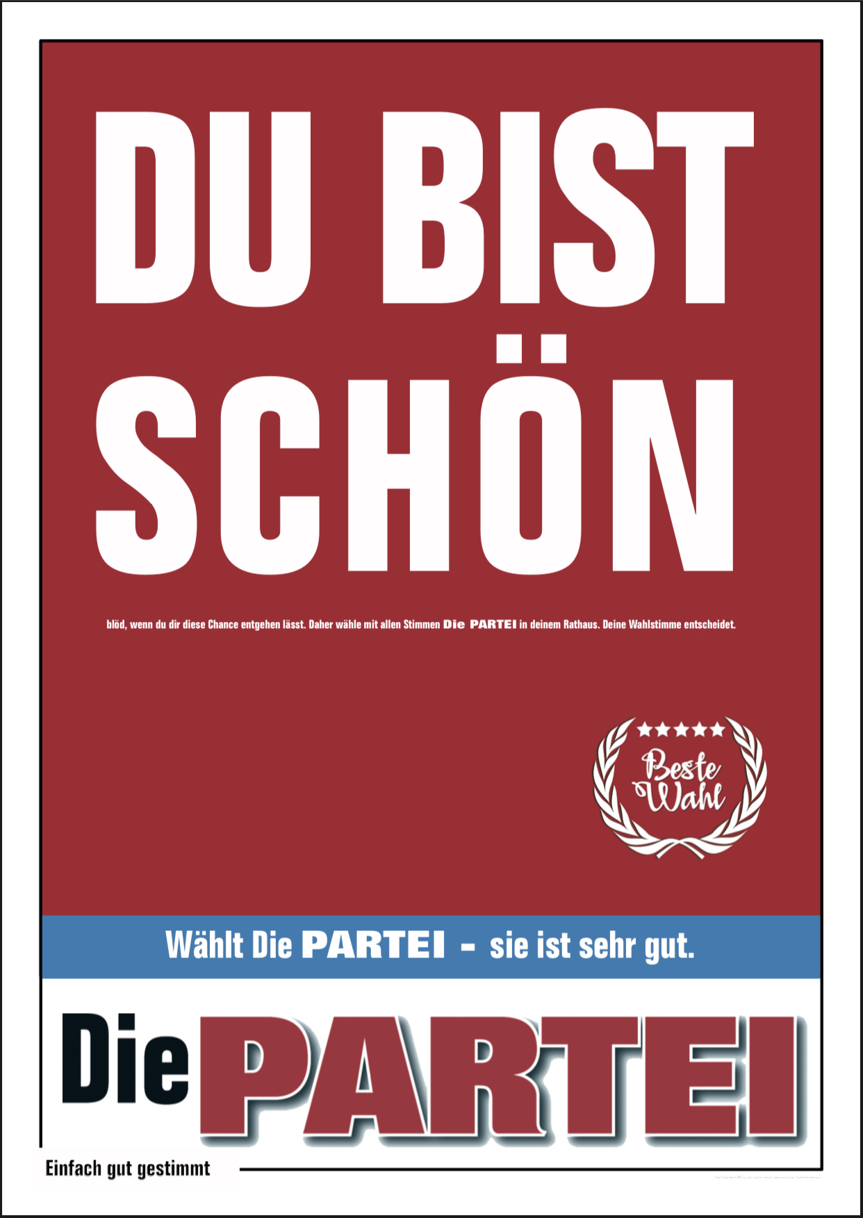 Plakate – Die PARTEI Kreisverband Augsburg Stadt